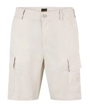 Hugo Boss Comfortable Cargo Shorts - White