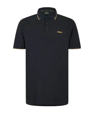 Hugo Boss Logo Short-sleeved Polo Shirt - Black