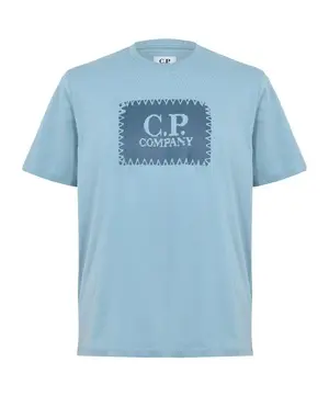 C.P. COMPANY Logo Crew-neck T-shirt - Blue