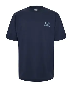C.P. COMPANY Logo Crew-neck T-shirt - Blue