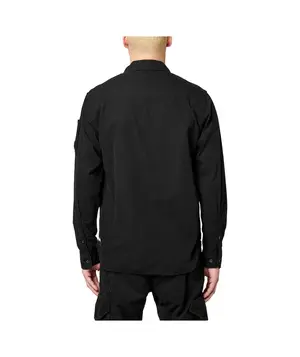 C.P. COMPANY Gabardine Lens Cotton Long Sleeve Overshirt