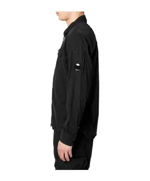 C.P. COMPANY Gabardine Lens Cotton Long Sleeve Overshirt