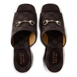 Gucci Horsebit Platform Wedge Sandals