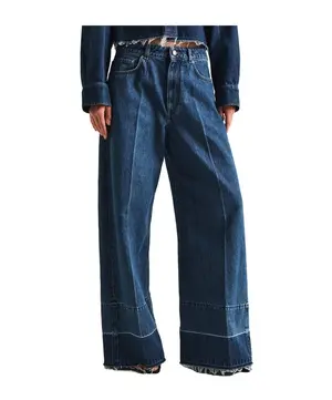Givenchy Wide Leg Denim Trousers