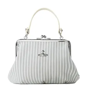 VIVIENNE WESTWOOD Striped Orb Clasp Handbag
