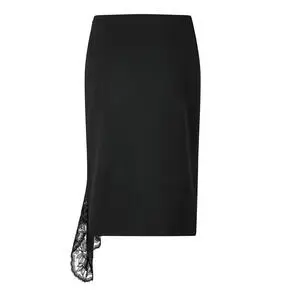 Alexander McQueen Midi Pencil Skirt With Lace Detailing