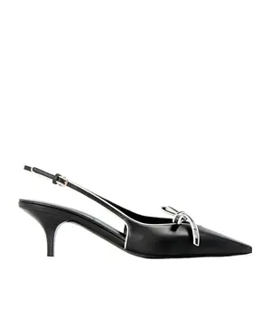 Miu Miu Bow Slingback Pumps - Black