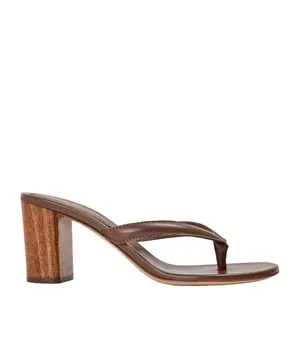 GIANVITO ROSSI Flip Flop 70h High Heel Sandals - Brown
