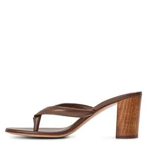 GIANVITO ROSSI Flip Flop 70h High Heel Sandals - Brown