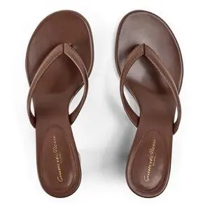 GIANVITO ROSSI Flip Flop 70h High Heel Sandals - Brown