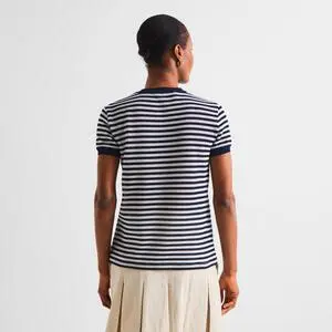 Max Mara Crew Neck Short Sleeve Knit Top