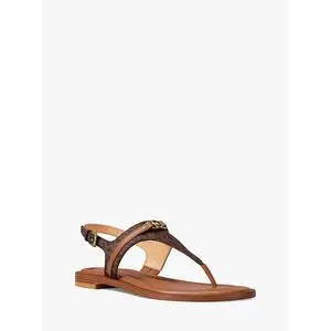Michael Kors Mandy Flat Sandals - Brown
