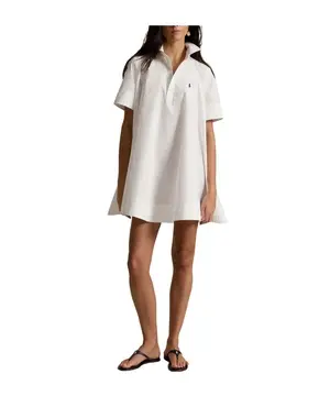 Polo Ralph Lauren Shirt Dress With Embroidered Logo