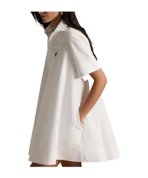 Polo Ralph Lauren Shirt Dress With Embroidered Logo
