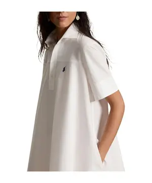 Polo Ralph Lauren Shirt Dress With Embroidered Logo