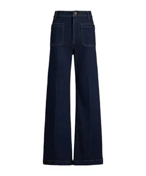 Polo Ralph Lauren High Rise Flare Jeans - Black