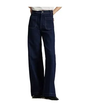 Polo Ralph Lauren High Rise Flare Jeans - Black