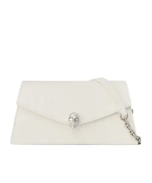 Alexander McQueen Alex Skull Mini Bag - White Silver