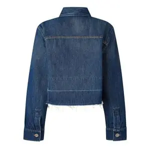 Givenchy Cropped Denim Jacket - Blue