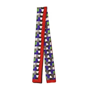 Miu Miu Printed Silk Scarf - Multicolor