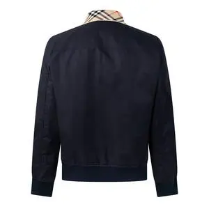 Burberry Zip-up Bomber Jacket With Vintage Check Collar