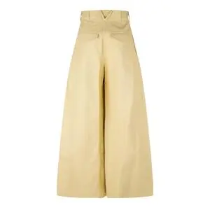 Bottega Veneta Solid Color Leather Trousers