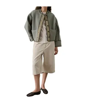 Soeur Patchouli Quilted Jacket - Nude