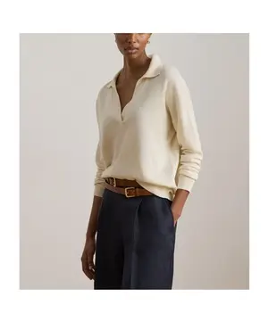 Ralph Lauren Knitted Long-sleeve Polo Shirt