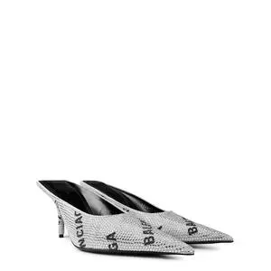 Balenciaga Embellished Leather-heeled Mules