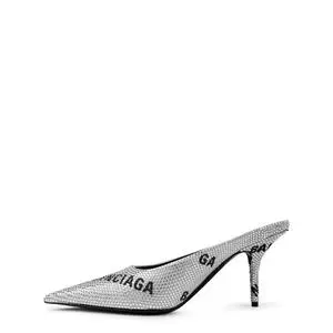 Balenciaga Embellished Leather-heeled Mules
