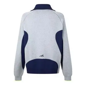 Balenciaga Color Block Zip-up Track Jacket - Gray