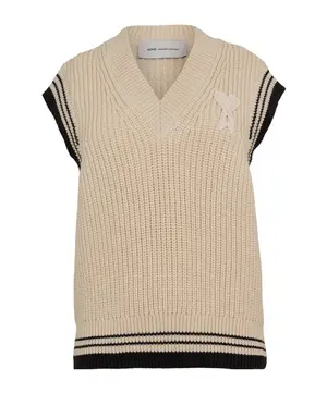 AMI Paris V-neck Knitted Vest