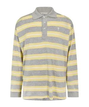 AMI Paris Versatile And Comfortable Long-sleeve Polo Shirt