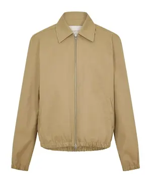 AMI Paris Embossed Harrington Jacket - Nude