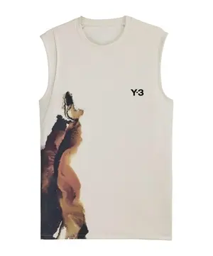 Y3 Printed Top - White