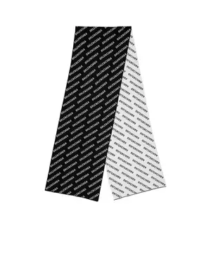 Balenciaga Letter Print Scarf - Black