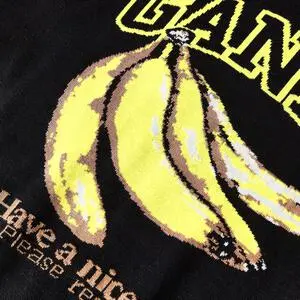 GANNI Graphic Crew Neck Sweatshirt - Black