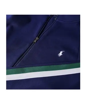 Polo Ralph Lauren Contrast Paneled Sport Zip Jacket - Blue