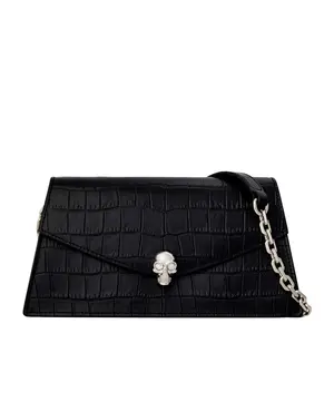 Alexander McQueen Alexander McQueen Alex Skull Mini Bag Black Silver