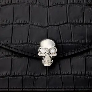 Alexander McQueen Alex Skull Mini Bag - Black Silver