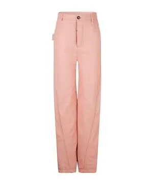 Bottega Veneta Solid Color Casual Pants - Pink
