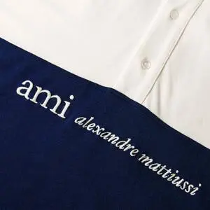 AMI Paris Comfortable And Versatile Long-sleeve Polo Shirt