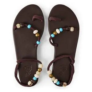 ANCIENT GREEK SANDALS Embellished Flat Sandals