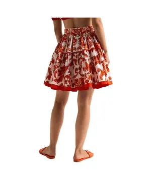 Dolce & Gabbana Printed Layered Cake Skirt