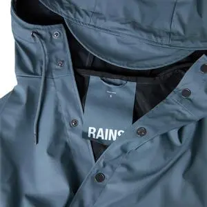 Rains Hooded Snap-button Raincoat