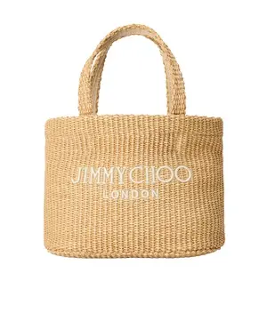 JIMMY CHOO Straw Woven Handbag