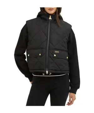 Barbour Diamond-quilted Stand Collar Vest