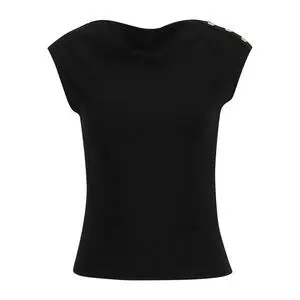 Barbour Sleeveless Top With Logo Detail - Black