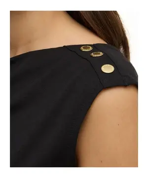 Barbour Sleeveless Top With Logo Detail - Black