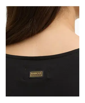 Barbour Sleeveless Top With Logo Detail - Black